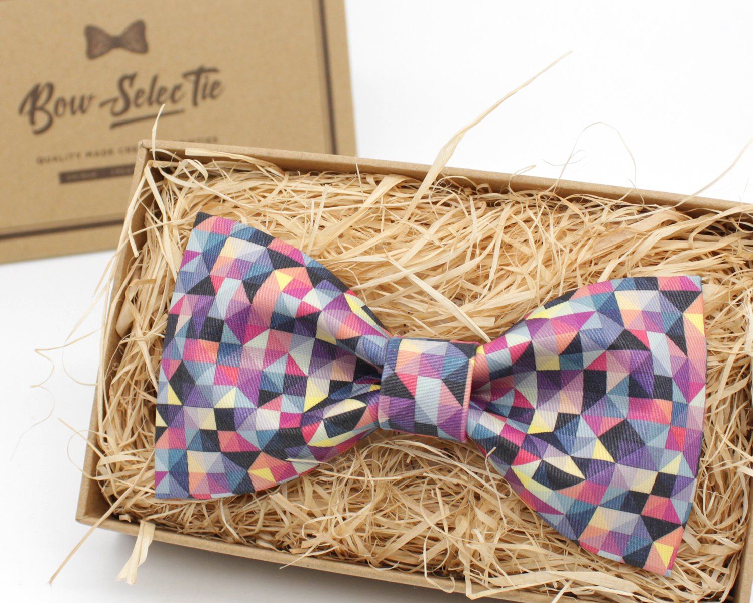 Color Squares Bow Tie – Bow Ties for Men – Bow SelecTie