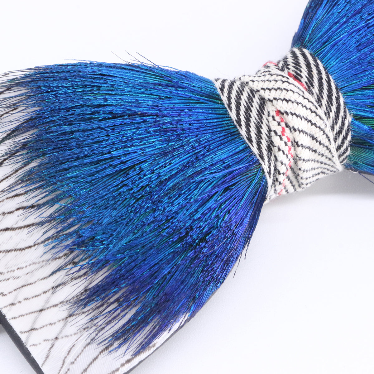 Vibrant Blue Peacock Feather Bow Tie – Bow Ties for Men – Bow SelecTie